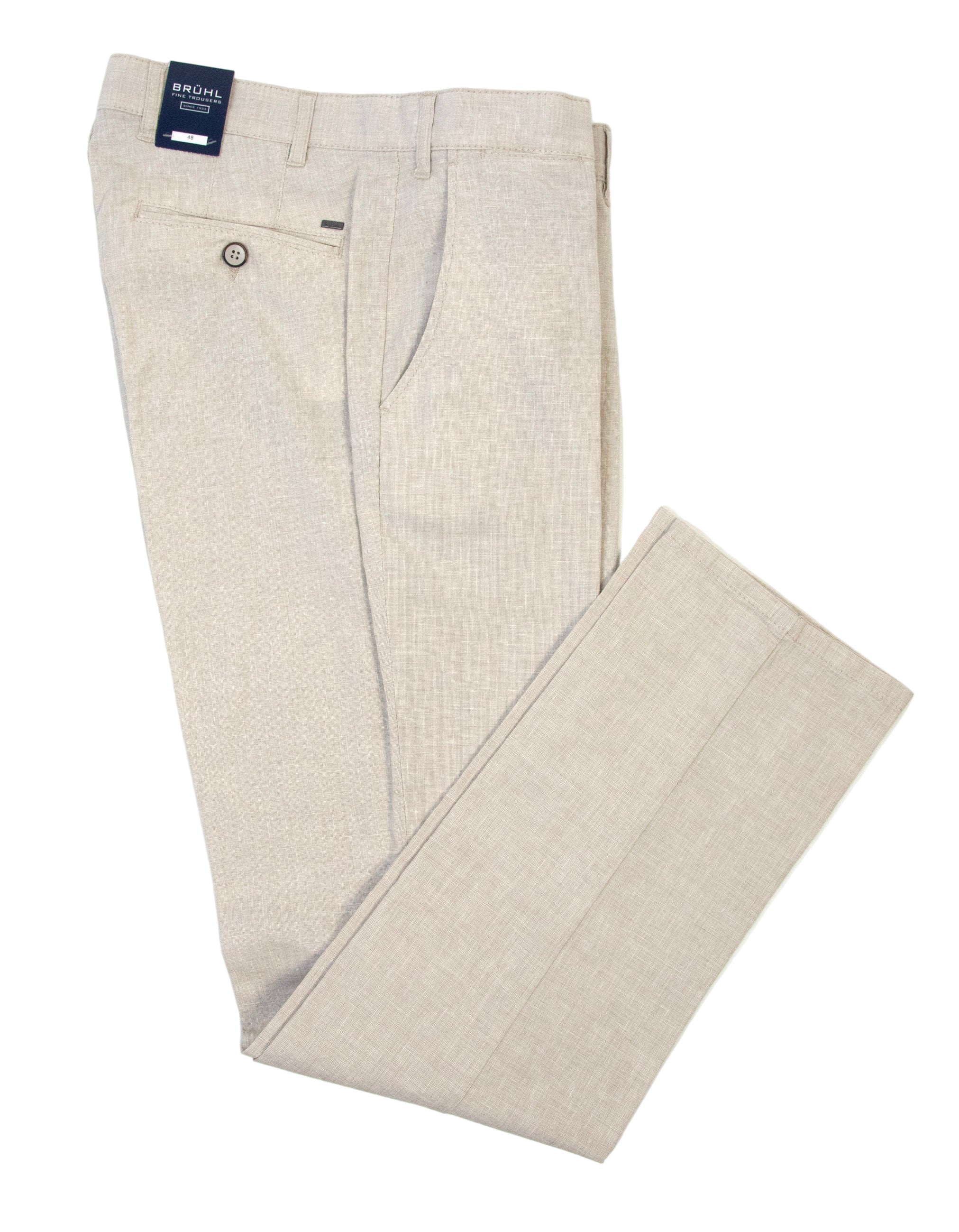 Bruhl Giza Cotton Tailored Trouser | Fields Menswear – Fields Menswear